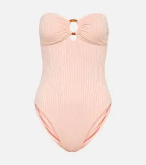 Melissa Odabash Barbuda Strapless Swimsuit - Pink