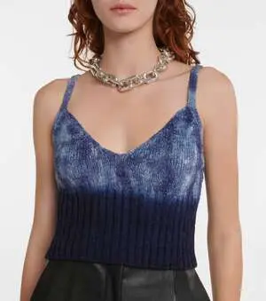 Altuzarra Sim Tie-dye Silk Crop Top