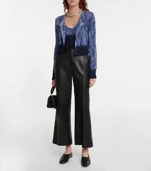 Altuzarra Sim Tie-dye Silk Crop Top