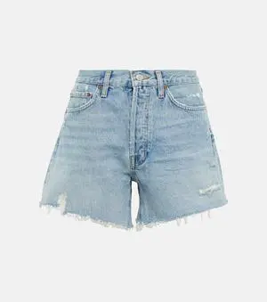 AGOLDE Parker Mid-rise Shorts - Blue