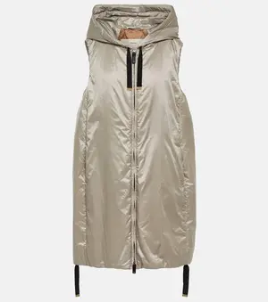 Max Mara Padded Technical Vest - Silver