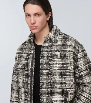Amiri Tweed Blouson Jacket