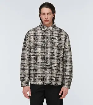 Amiri Tweed Blouson Jacket