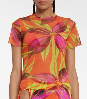 LOUISA BALLOU Printed Beach Tee - Multicoloured