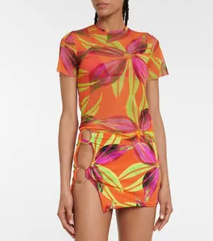 LOUISA BALLOU Printed Beach Tee - Multicoloured