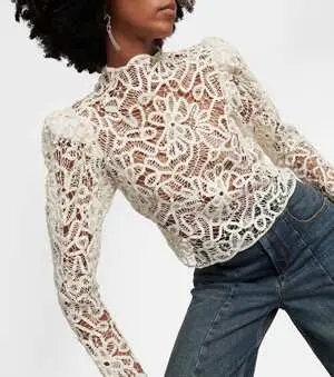 Isabel Marant Étoile Neline Floral Embroidered Top