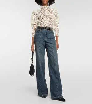 Isabel Marant Étoile Neline Floral Embroidered Top