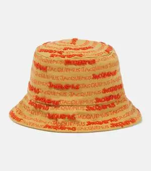 Jacquemus Le Bob Bordado Bucket Hat - Beige