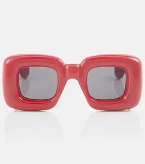 Loewe Inflated Square Sunglasses - Red