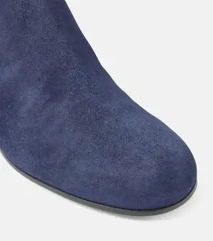GIANVITO ROSSI 45 Suede Ankle Boots - Blue