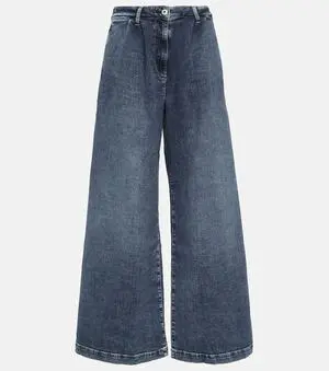 Ag Stella High-rise Wide-leg Jeans