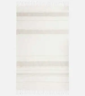 Brunello Cucinelli Striped Linen-blend Blanket