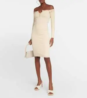 Jacquemus La Robe Pampero Cotton-blend Midi Dress
