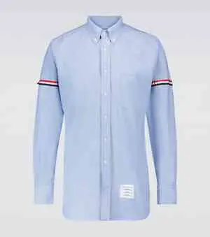 Thom Browne Grosgrain Armband Shirt - Blue
