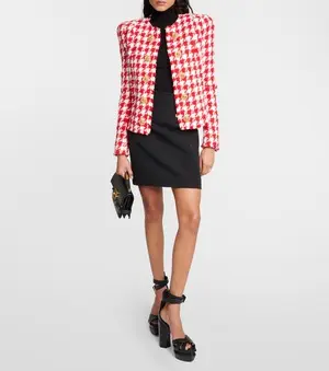 Balmain Houndstooth Tweed Jacket