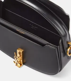 Saint Laurent Voltaire Leather Shoulder Bag - Black
