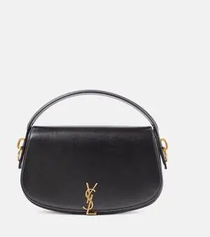 Saint Laurent Voltaire Leather Shoulder Bag - Black