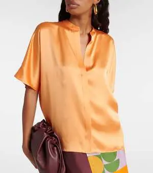 Vince Silk Satin Blouse