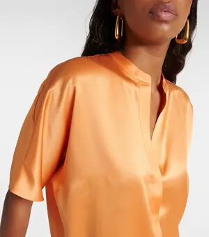 Vince Silk Satin Blouse