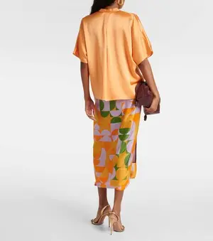 Vince Silk Satin Blouse