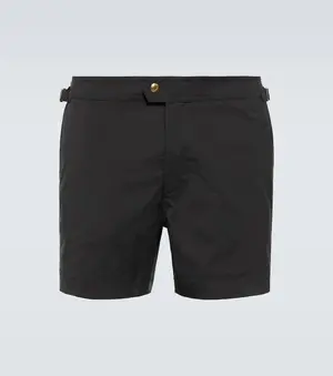 TOM FORD Side-buckle Swim Trunks - Black