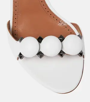 Alaïa La Bombe 90 Leather Sandals