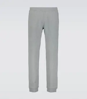 Sunspel Cotton Loopback Sweatpants - Grey