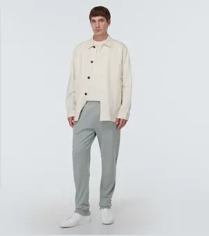 Sunspel Cotton Loopback Sweatpants - Grey