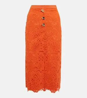 SELF-PORTRAIT Lace Pencil Skirt