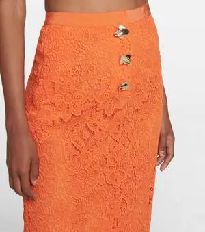 SELF-PORTRAIT Lace Pencil Skirt