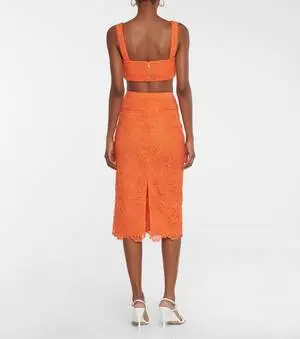 SELF-PORTRAIT Lace Pencil Skirt