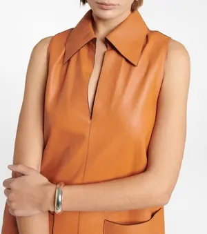 JOSEPH Berwick Leather Midi Dress