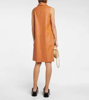 JOSEPH Berwick Leather Midi Dress