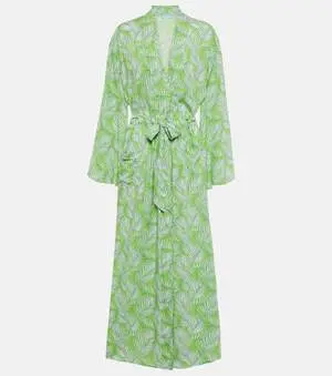 Melissa Odabash Louisa Printed Robe - Green
