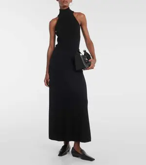LISA YANG Freya Turtleneck Cashmere Tank Top - Black