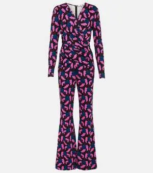 Diane Von Furstenberg Ursula Printed Jumpsuit - Multicoloured