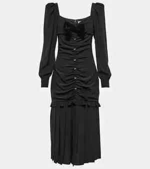 Alessandra Rich Button Detailed Cocktail Dresses