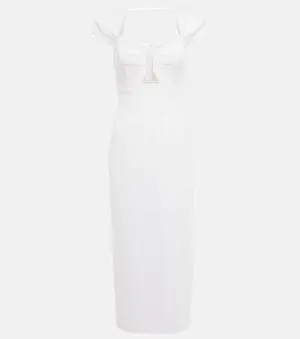 Roland Mouret Cap Sleeve Midi Dress - White