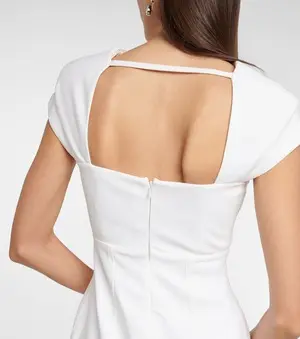 Roland Mouret Cap Sleeve Midi Dress - White