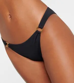 Melissa Odabash Caracas Low-rise Bikini Bottoms With Ring Detail - Black