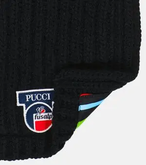 Emilio Pucci X Fusalp Ribbed-knit Wool Scarf