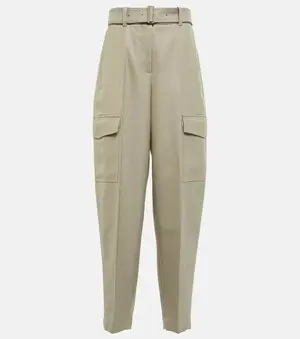 JOSEPH Devonport Wool-blend Trousers - Neutrals