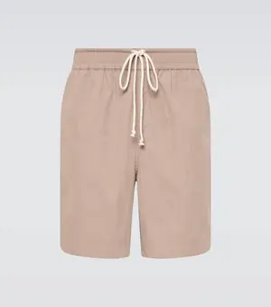 Commas Cotton-blend Above-the-knee Shorts - Grey