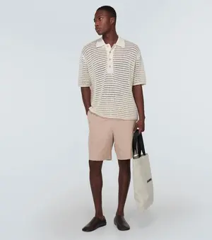 Commas Cotton-blend Above-the-knee Shorts - Grey