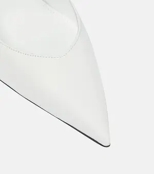 Attico Cheope Leather Pumps - White