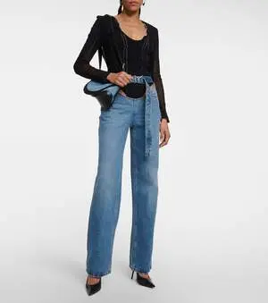 Y/project Trimmed Bodysuit - Black