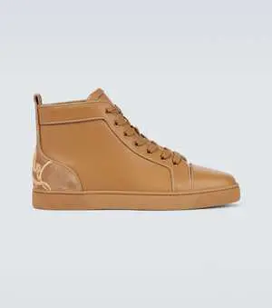 CHRISTIAN LOUBOUTIN Fun Louis High Top Sneakers - Brown