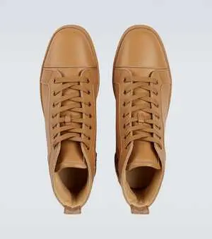 CHRISTIAN LOUBOUTIN Fun Louis High Top Sneakers - Brown