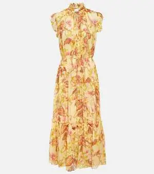 Zimmermann Matchmaker Printed Georgette Midi Dress