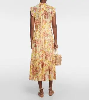 Zimmermann Matchmaker Printed Georgette Midi Dress